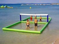 China Children / Adults Inflatable Sports Games Giant Blow Up Volleyball Court for sale