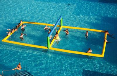 China Funny Commercial Inflatable Aqua Park Inflatable Volleyball Court For Water for sale