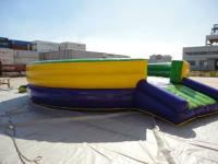 China Competitive Inflatable Mechanical Bull , PVC Inflatable Mat with Mechanical Rodeo Bull Machine for sale