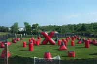 China 0.9mm PVC Outdoor Commercial Inflatable Sports Games Sup Airball Bunkers for sale