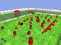 China Commercial Inflatable Sports Games , PVC Tarpaulin Inflatable Paintball Field for Outdoor for sale