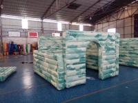 China Camouflage Inflatable Sports Games , Inflatable Paintball Bunker Broken Wall for sale