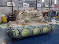 China Amazing Inflatable Paintball Bunker , PVC Tarpaulin Inflatable Tank for Outdoor Shooting Game for sale
