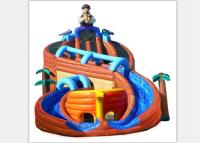 China Excitin Clown Inflatable Curved Water Slide With Fire Resistant PVC Tarpaulin for sale