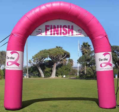 China Standard Tethered Inflatable Arch , Airtight PVC Inflatable Finish Line Arch for Outdoor for sale