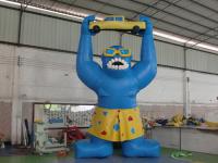 China Giant Inflatable Cartoon , PVC Tarpaulin Inflatable Gorila for Advertising for sale