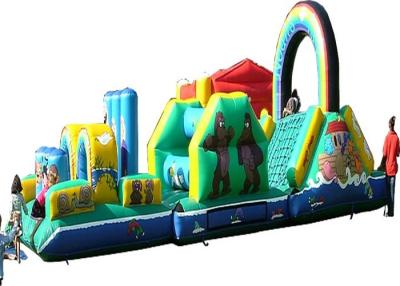 China ODM Cartoon Inflatable Obstacle Course , Vertical Rush Obstacle Course Inflatables for sale