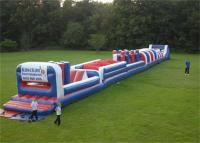 China Customized Long Inflatable Obstacle Bouncer For Outdoor Toddlers Games for sale
