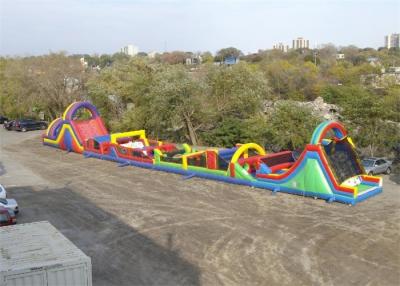 China Magnificant Children / Adult Bouncy Obstacle Course Inflatables For Rental for sale
