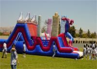 China Waterproof Large Commercial Spiderman Bouncer Obstacle Course for Rent for sale