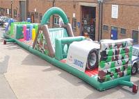 China Indoor Large Inflatable Obstacle Course , Kids Obstacle Course Bouncer for sale