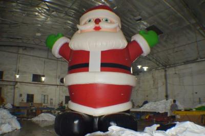 China Inflatable Advertising Products , Inflatable Outdoor Santa Claus with Logo Printing for sale