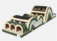 China Rent Playground Inflatable Military Obstacle Course With Three Lanes for sale