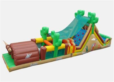China Customized Outside Obstacle Course Games Inflatable With Air Blower for sale