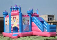 China Outdoor Large Inflatable Combo Princess Jumping Castle With Slide Rental for sale