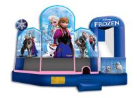 China Waterproof Frozen Inflatable Jumper / 5 in 1 Inflatable Party Castle Bounce House for sale