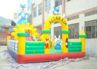 China Large Plato PVC Tarpaulin Adult Inflatable Bouncer With Jumping Castle for sale