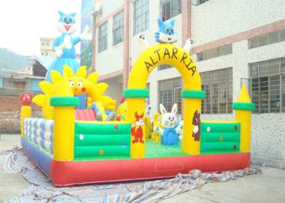 China Large Plato PVC Tarpaulin Adult Inflatable Bouncer With Jumping Castle for sale