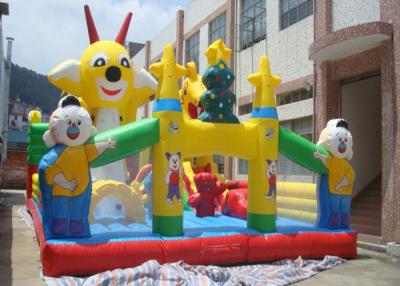 China Customized Cartoon Inflatable Toddler Playground With Durable PVC Tarpaulin for sale
