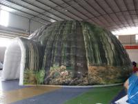 China Outside Airtight Printed Camping Inflatable Tent With UV - Resistance for sale