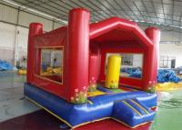 China ODM Red Outdoor Games Inflatable Blow Up House Bouncer With Raincover for sale