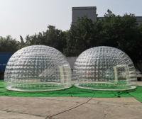China PVC Transparent Airtight Inflatable Bubble Tent 5m Diameter for sale