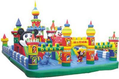 China 0.55mm PVC Tarpaulin Outdoor Inflatable Amusement Park  Trampoline for sale