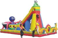 China NFPA701 Indoor Inflatable Amusement Park Double Tripple Stitch for sale