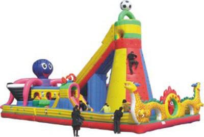 China NFPA701 Indoor Inflatable Amusement Park Double Tripple Stitch for sale