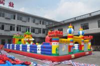 China 0.55mm PVC Inflatable Jumping House 30x10m Cartoon Theme Bouncy Castle for sale