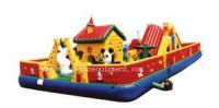 China Children Inflatable Amusement Park Obstacle Course Jumping Castle for sale
