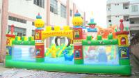 China Playground Games Tarpaulin Inflatable Theme Park Kids Bouncy Castle for sale