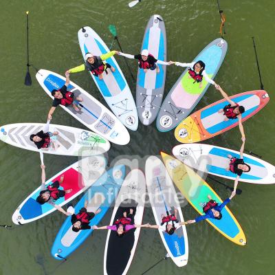 China Drop stitch military Blow Up Carbon Fiber Sup Boards 365lbs Capacity for sale