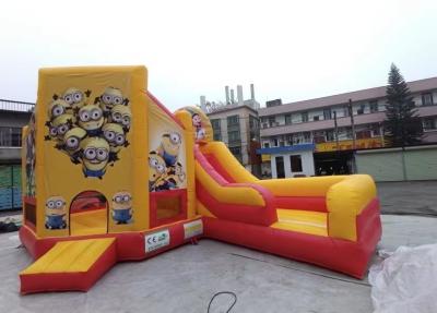 China 18oz PVC Tarpaulin Inflatable Bouncer House Dry Water Slide for sale