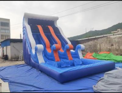 China Amusement Park Inflatable Water Slide Blow Up Bouncy Slide for sale