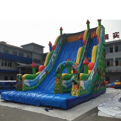 China Animal Theme Inflatable Single Lane Slide Wet Dry Backyard Clearance Bouncer for sale