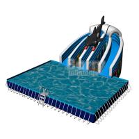 China Backyard Outdoor Rectangular Swimming Pool With 0.9mm Pvc Tarpaulin Material for sale