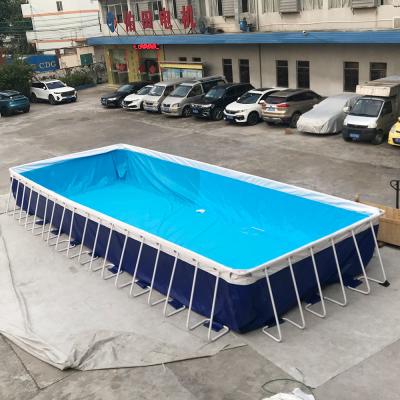 China Backyard Tarpaulin Child Portable Water Pool Park Stainless Steel Frame for sale