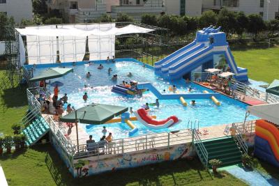 China Professional Steel Frame Swimming Pool For Outdoor Water Proof for sale