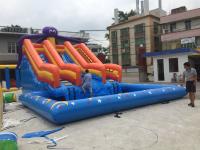 China Octopus Inflatable Water Slide With Pool Amusement Park for sale