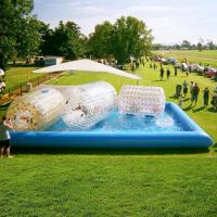 China Large Inflatable Water Roller Pool 10m*10m For Amusement Park for sale