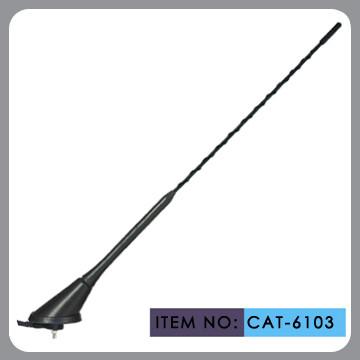 China top mounted am/fm car antenna , glass fiber mast black plastic for all car for sale