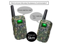 China Child Friendly Design Camouflage Walkie Talkie With Channel Locked Function for sale
