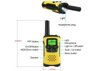 China long range outdoor walkie talkie VOX Voice Activated talkie walkie for kids for sale