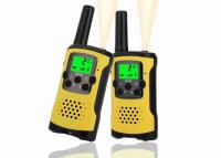 China Outdoor Wireless Walkie Talkie Yellow Color With Loud And Clear Voice for sale
