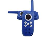 China Outdoor Lovely Size Kids Walkie Talkie 3 Channels Blue Color With A Back Clip for sale