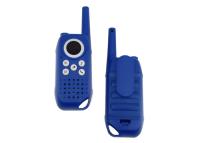 China Outdoor Lovely Size Kids Walkie Talkie 3 Channels Blue Color With A Back Clip for sale