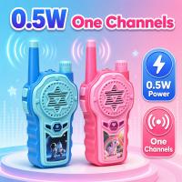 China Walkie Talkie Toy 2 Way Radio with Built in Flashlight Clear Sound 500 Meters Range Easy to for Kids Family Communication and Teaching Activities for sale