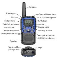 China 22/8 Channel 2 Way Radio Walkie Talkie Toy Plastic ABS With Rechargeable Battery for sale