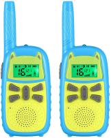 China Blue New Walkie Talkies 8-22 Channel Two Way Radio for Kids Up to 3KM Range handy talkie for sale